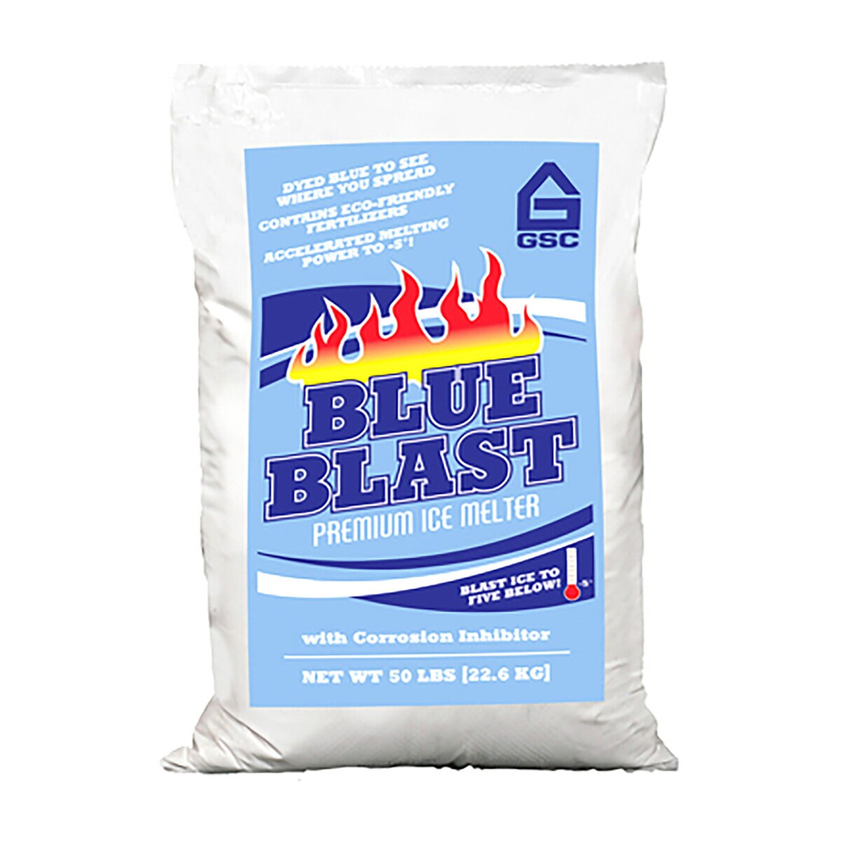Gunther Blue Blast Ice Melt w/ Liquid Magnesium 50 lb. Bag (49 bags ...