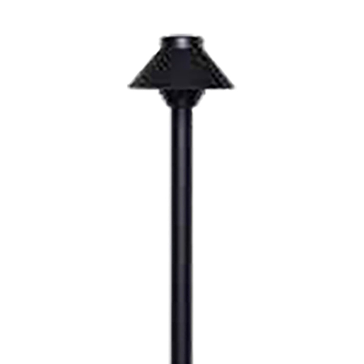 Sollos Path Light 5.5 in. Straight Hat LED 18 in. Stem Textured Black ...