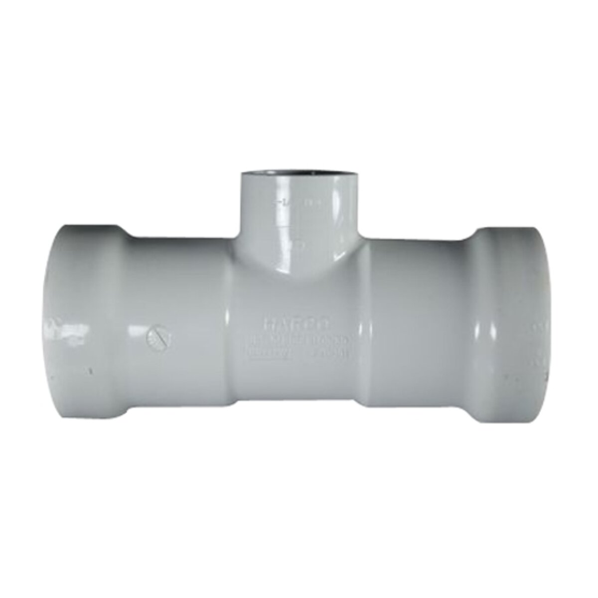Harco SDR-21 PVC Service Tee 2-1/2 in. x 1-1/2 in. Gasket x FIPT ...