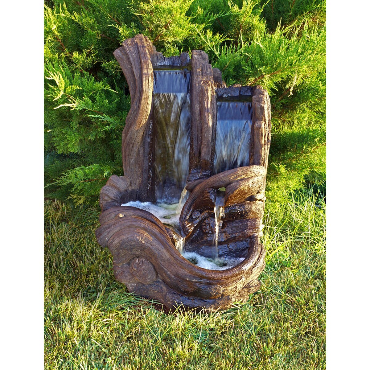 Henri Fountain Twin Falls Log 23 in. x 26 in. x 37-1/2 in | SiteOne US