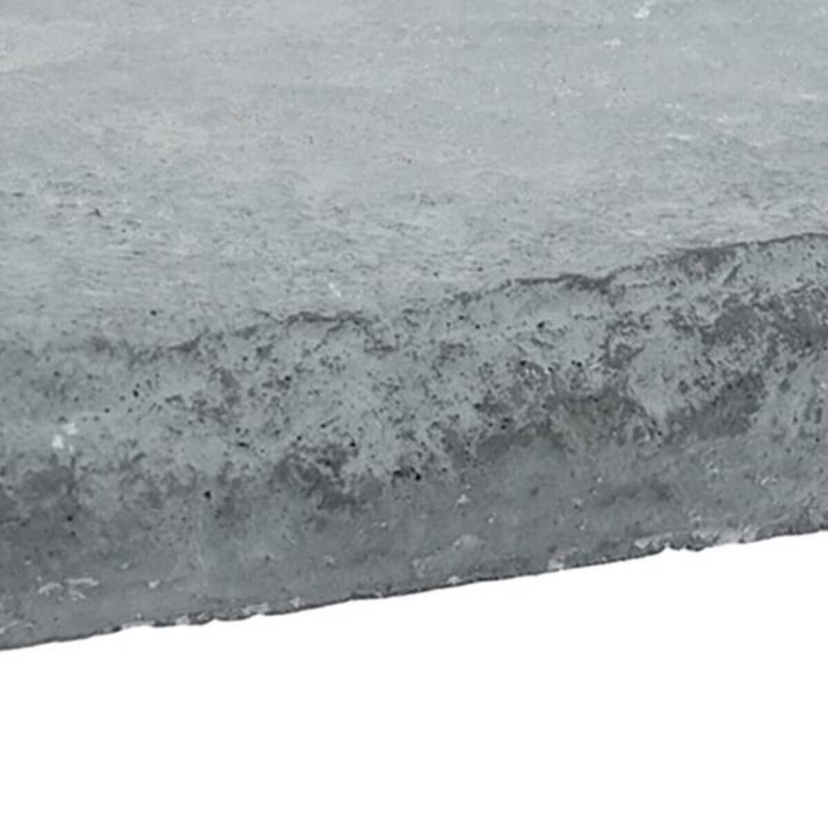 High Format Rosetta Column Pier Cap 34 in. x 34 in. x 3 in. Slate Gray ...