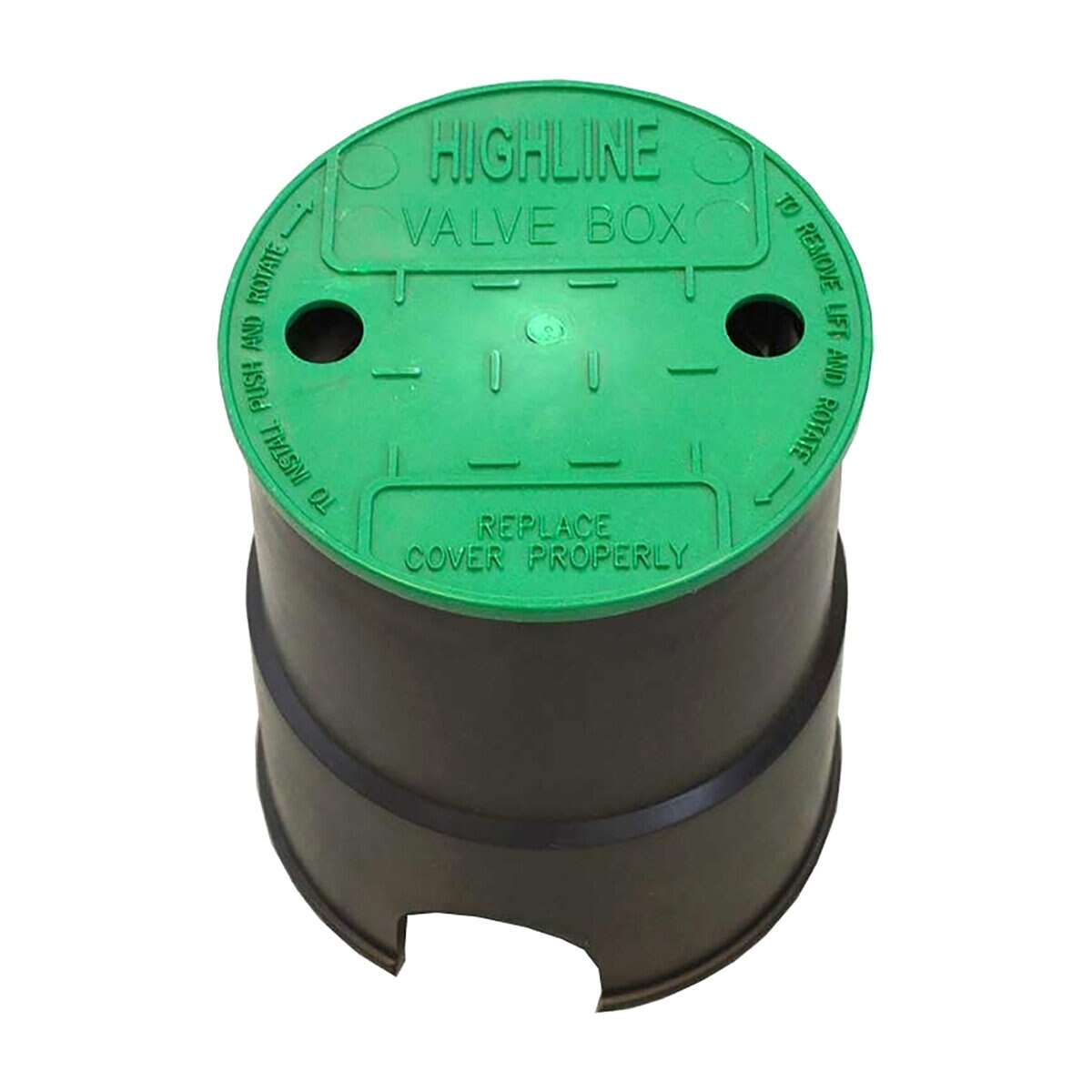 Highline Valve Box Round 10 in. Green Drop-in CV Lid Only | SiteOne US