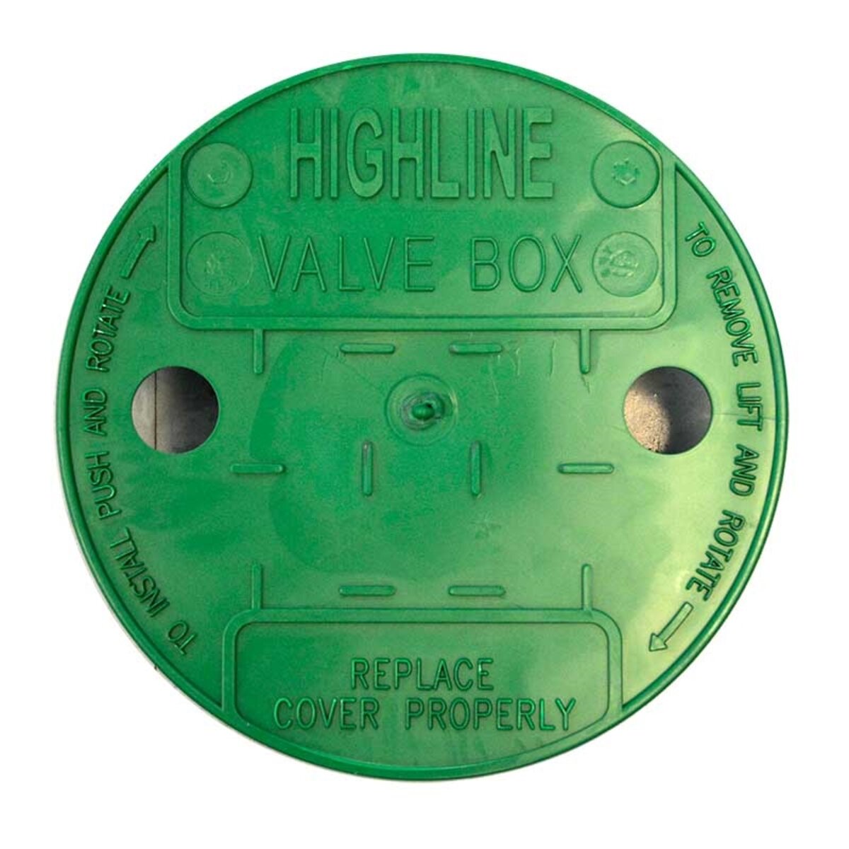 Highline Universal Econo Valve Box Lid Round 6 in. Green VB Lid Only ...