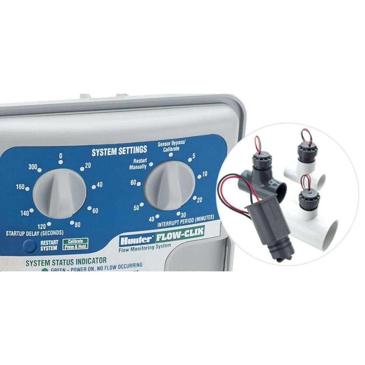 Hunter Receptacle Tee PVC 4 in. Sch 40 For FlowClik/HFS Sensor Inserts ...