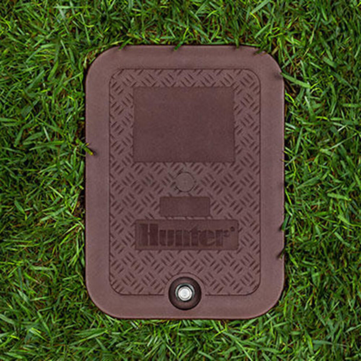 Hunter Valve Box Rectangular Brown Box & Lid Overlapping HDPE 8 in. x ...
