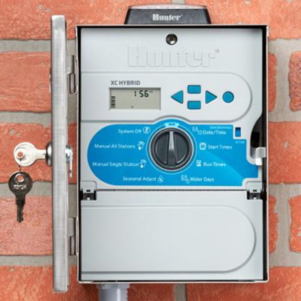 Hunter Battery Operated Controller XC Hybrid Fixed Indoor/Outdoor 6 ...