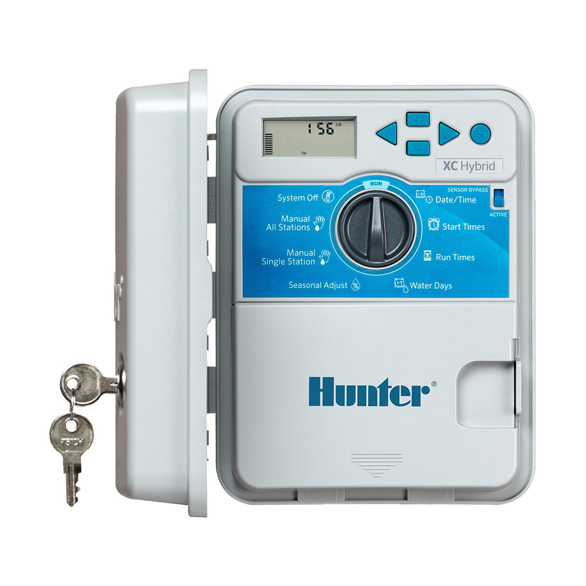 Hunter Battery Operated Controller XC Hybrid Fixed Outdoor 12 Station ...