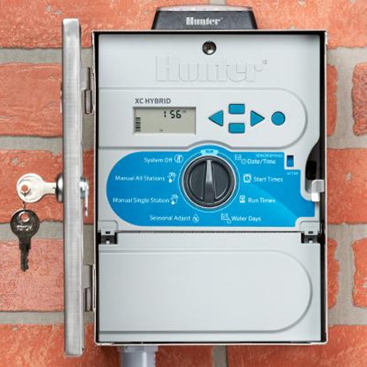 Hunter Battery Operated Controller XC Hybrid Fixed Outdoor 12 Station ...