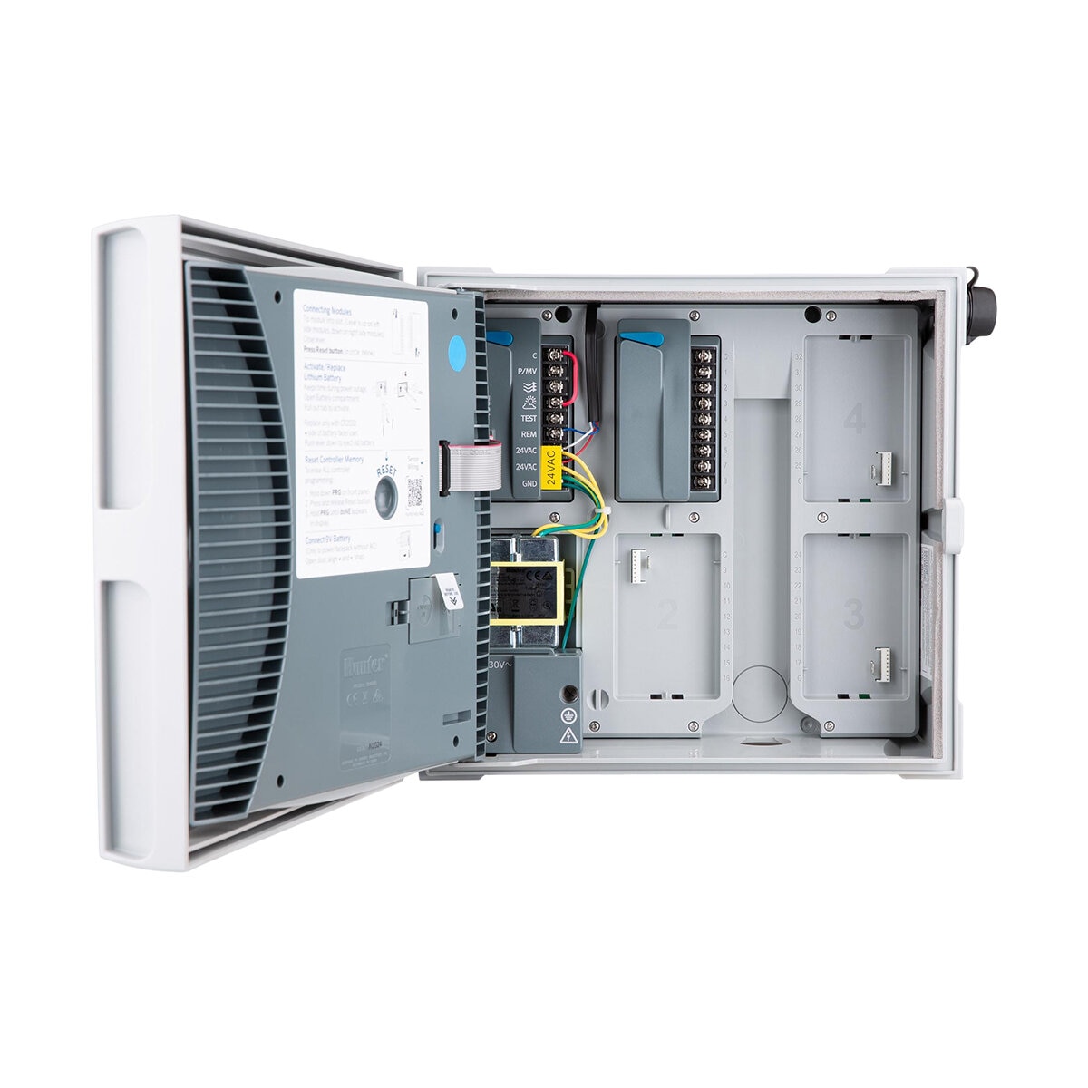 Hunter ICC2 Controller with flow, 8-station base model, plastic wall ...