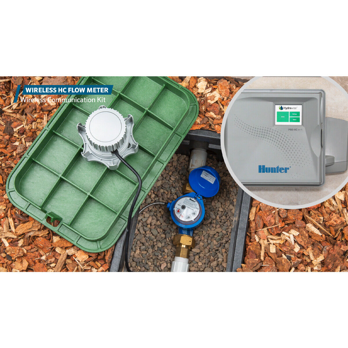 Hunter Hydrawise Flow Meter Wired Brass 1 in. NPT | SiteOne US
