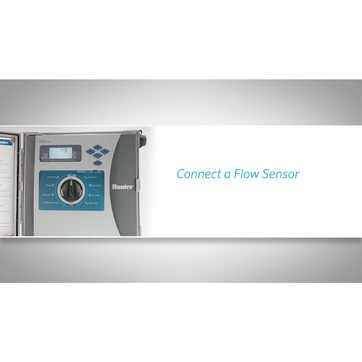 Hunter ICC2 Controller with flow, 8-station base model, plastic wall ...