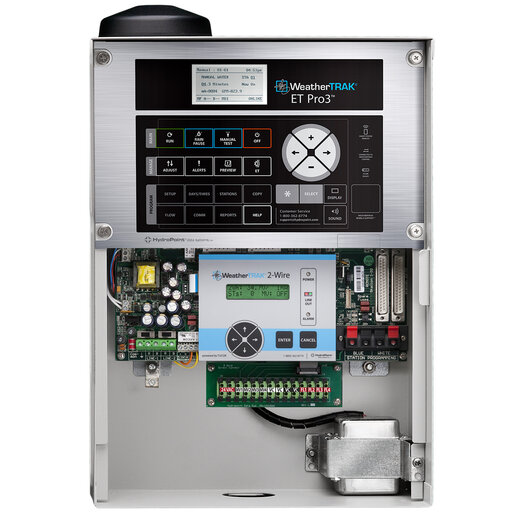 WeatherTRAK ET Pro3 Wall Mount Controller Cold Rolled Steel 2-Wire 48 ...
