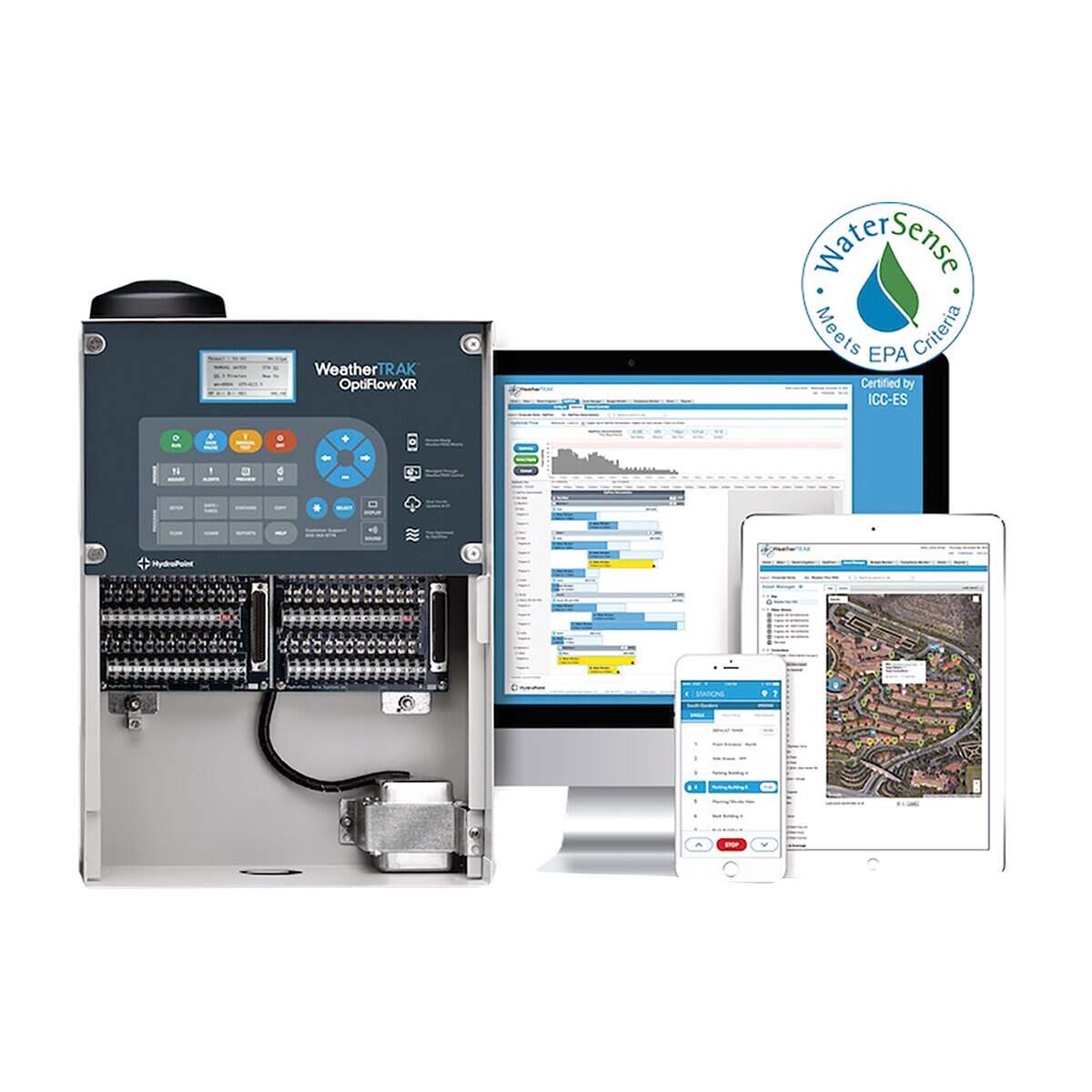 WeatherTRAK OptiFlow XR Irrigation Controller Wall Mount H2O 2-Wire ...