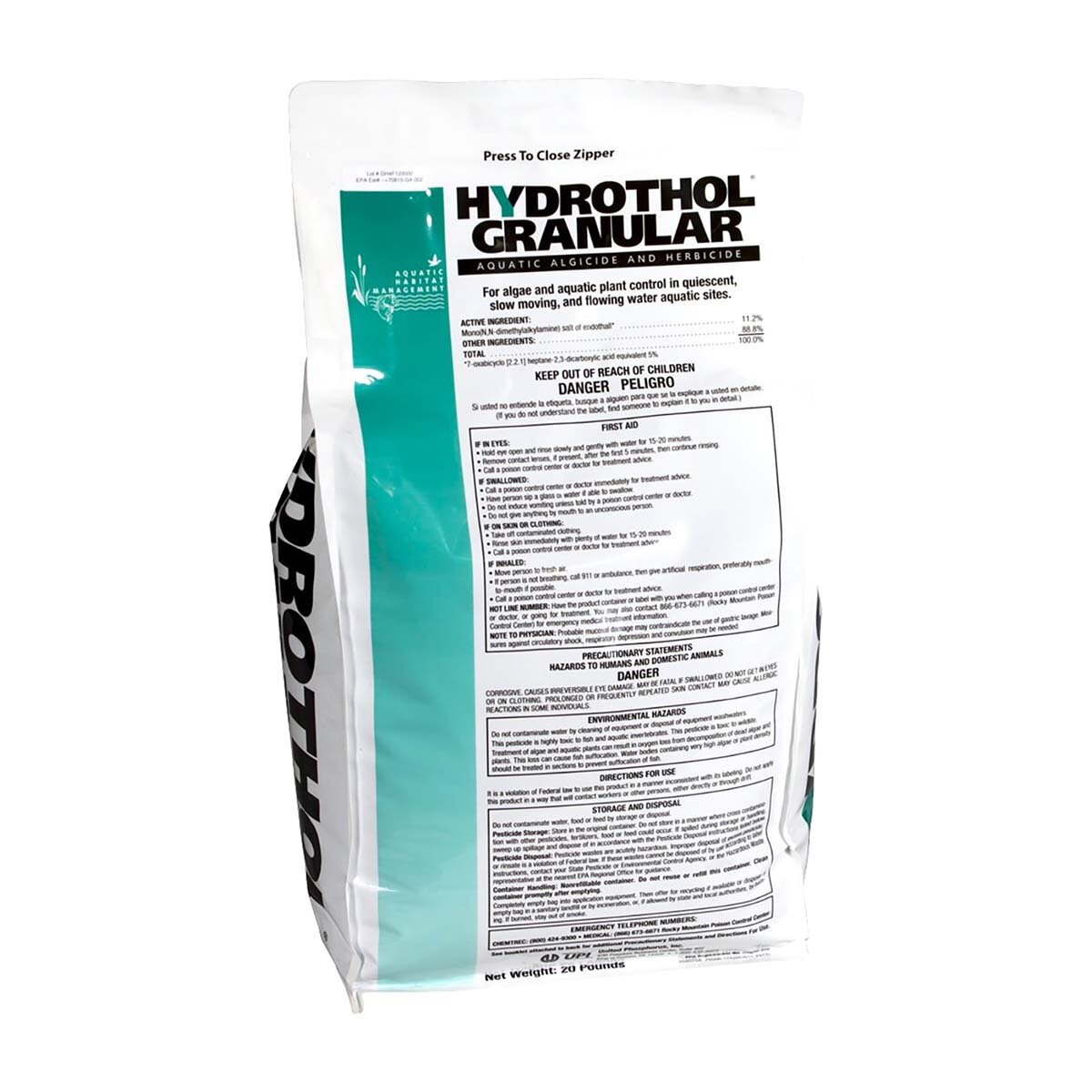 Hydrothol Granular Aquatic Algaecide and Herbicide 20 lb | SiteOne US
