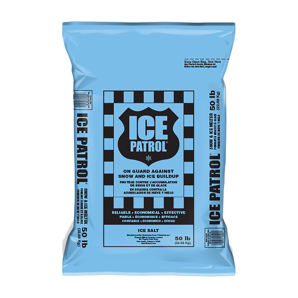 Kissner Ice Patrol Blue Granular Rock Salt 50 lb. Bag | SiteOne US