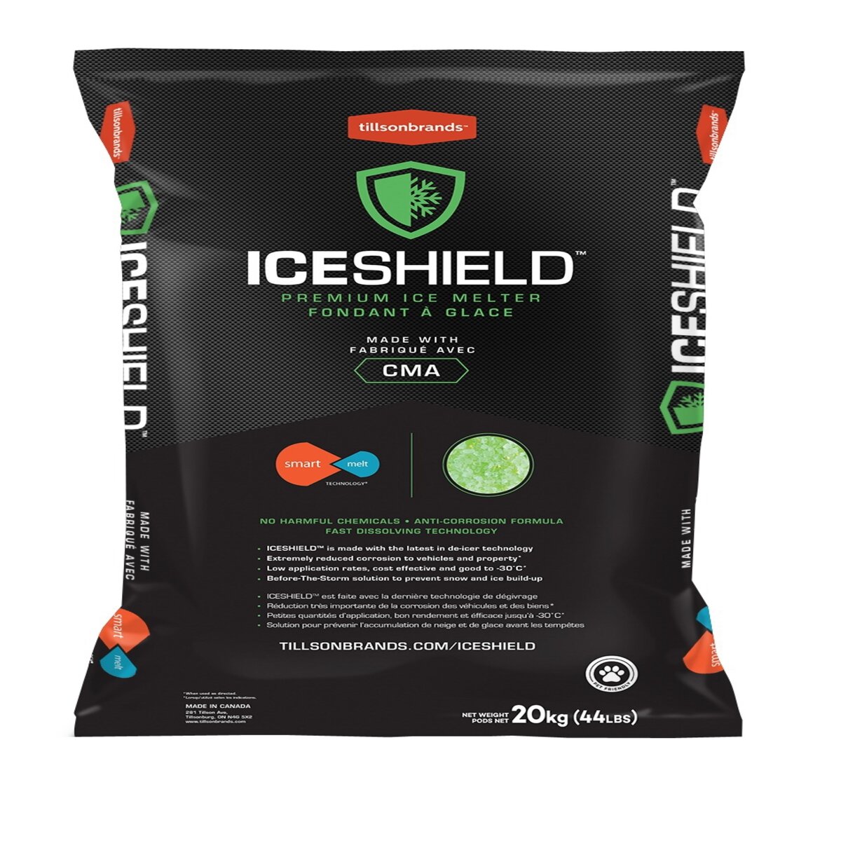 Tillson Ice Shield Granular Ice Melt (Bag 50 lb.) | SiteOne US