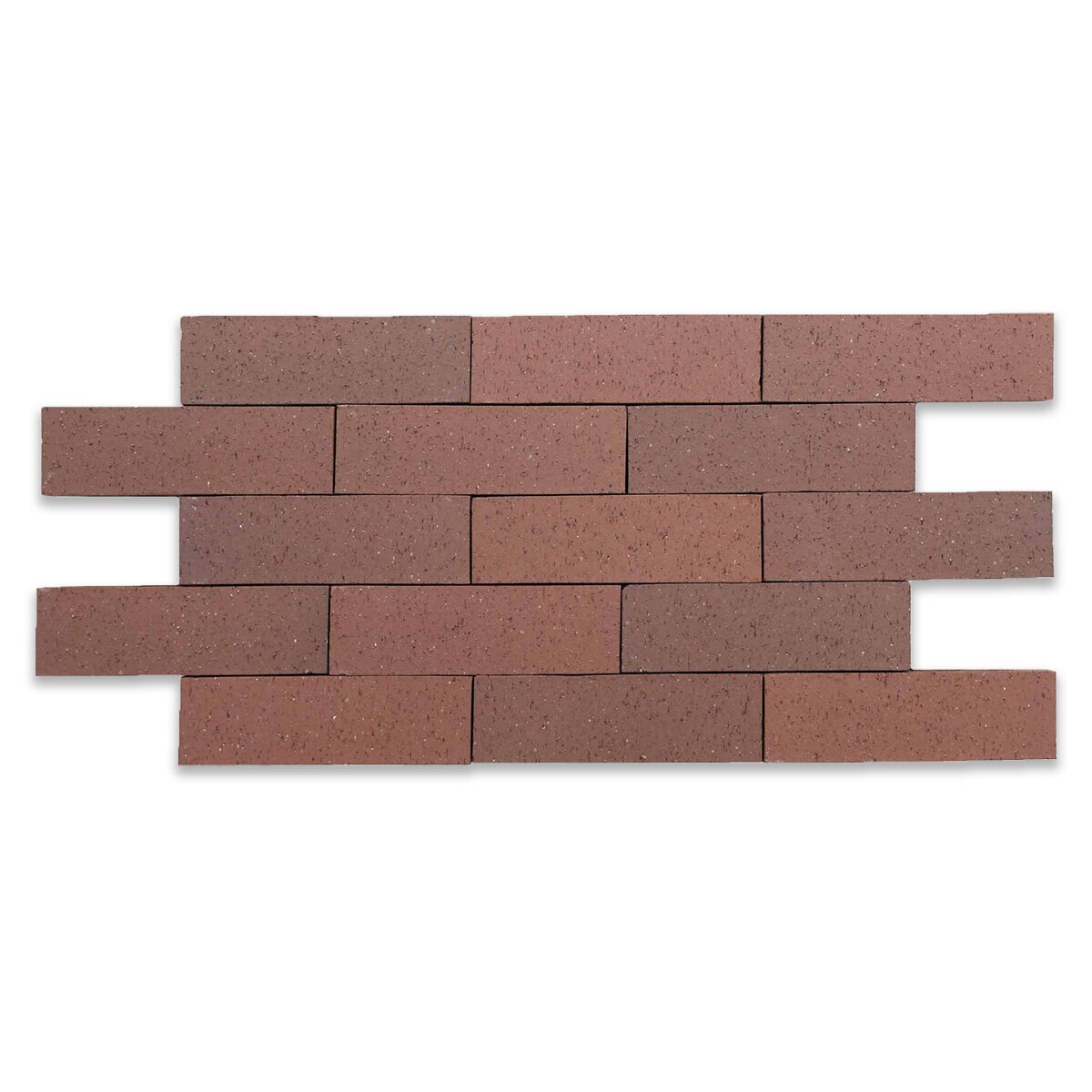 Interstate Brick Modular Thin Brick 5/8 in. Extruded Mountain Red Flats ...
