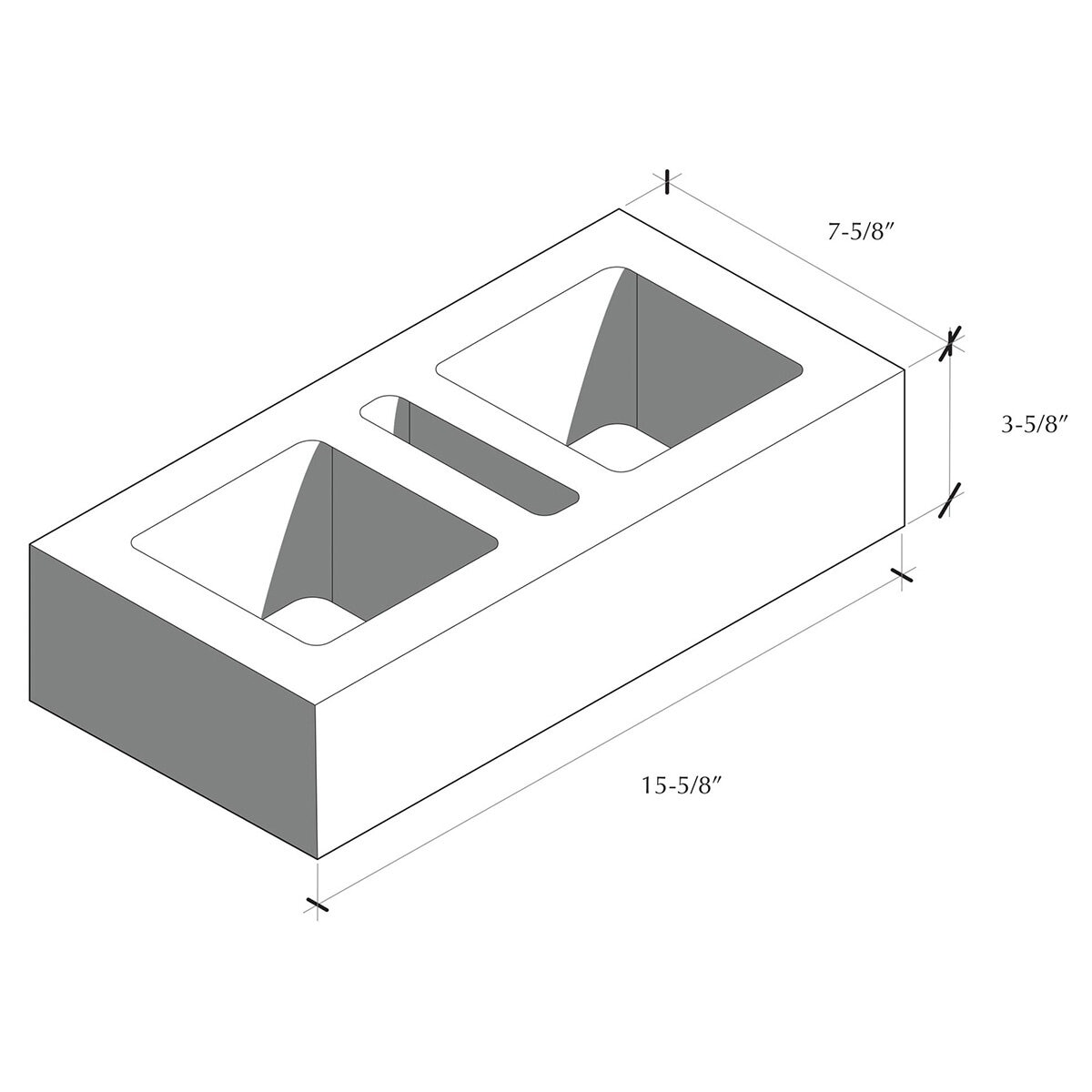 Interstate Brick Uncoated Atlas Structural Brick Tumbleweed 4 in. x 16 ...