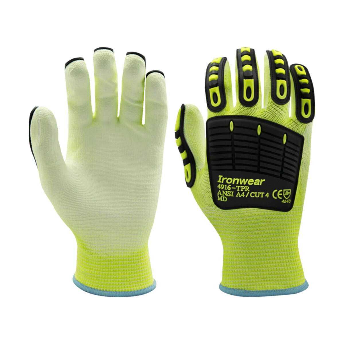 Glove ANSI Cut Res A4 HPPE Hi Viz Yellow Small | SiteOne US