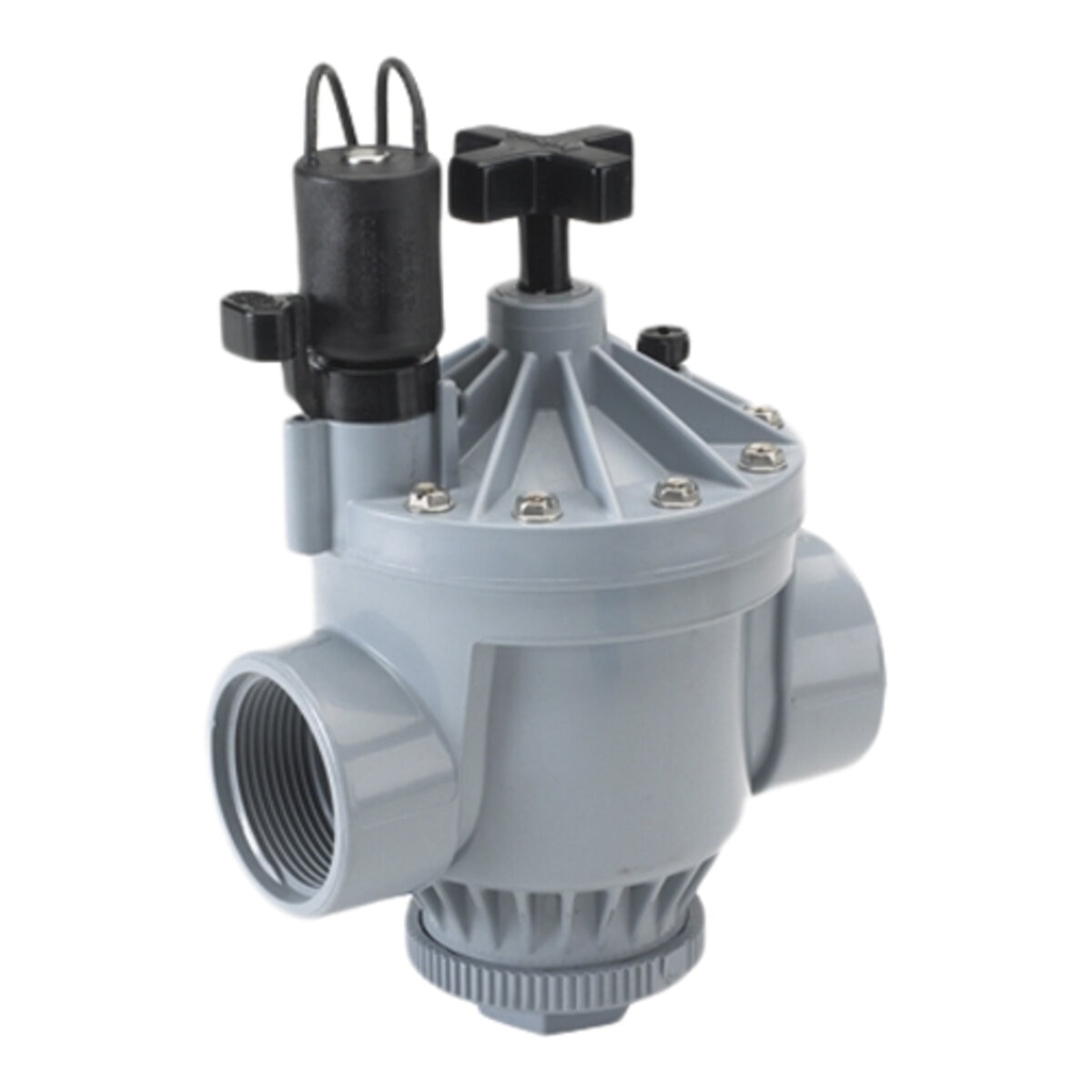 Irritrol 200B PVC Globe/Angle Valve 1-1/2 in. FIPT w/- Flow Control ...