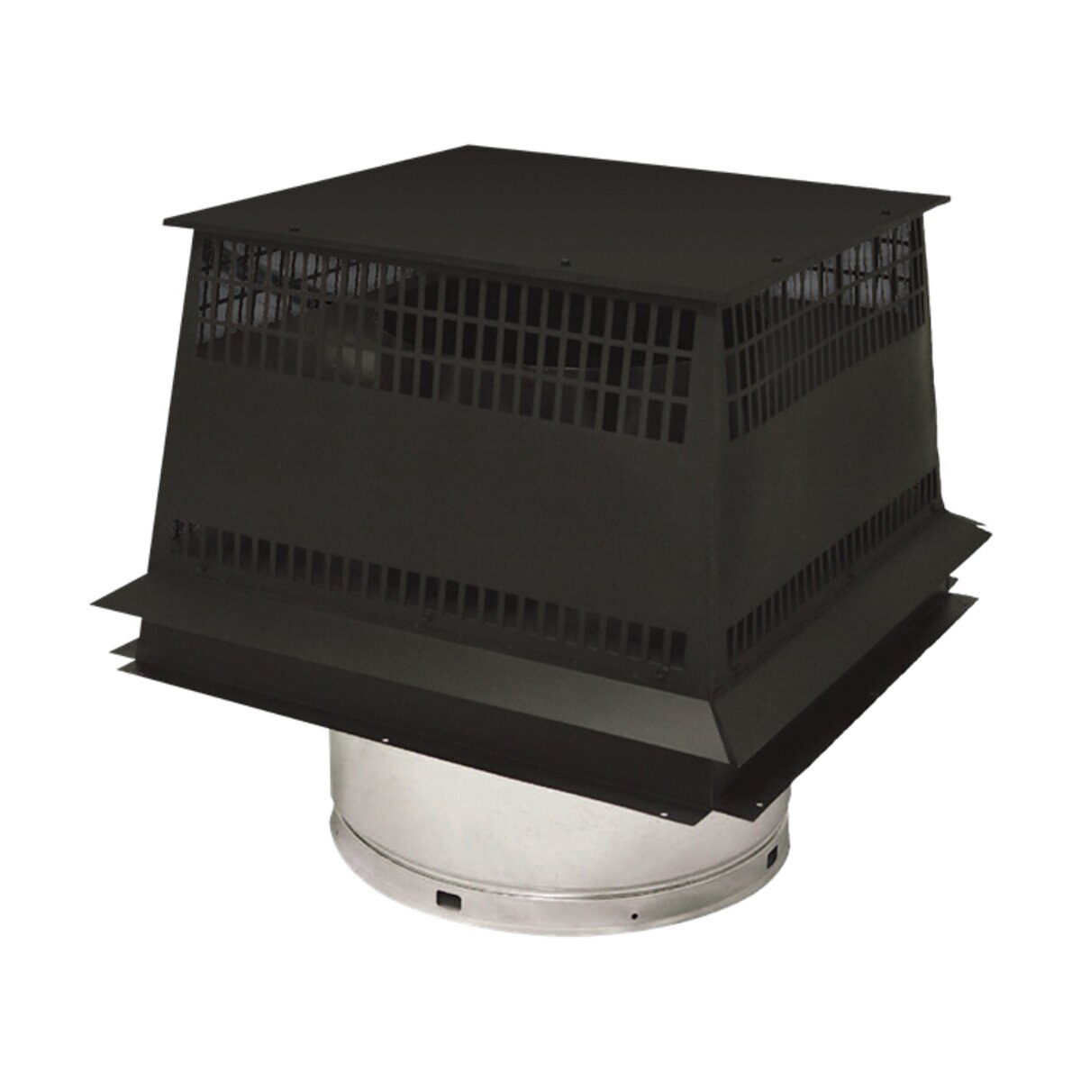 Isokern Decorative Chimney Cap Square Black | SiteOne US