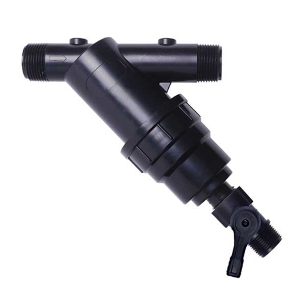 Jain 4E Spin Clean Filter In-Line/WYE 1 in. MIPT Plastic Black 150 Mesh ...