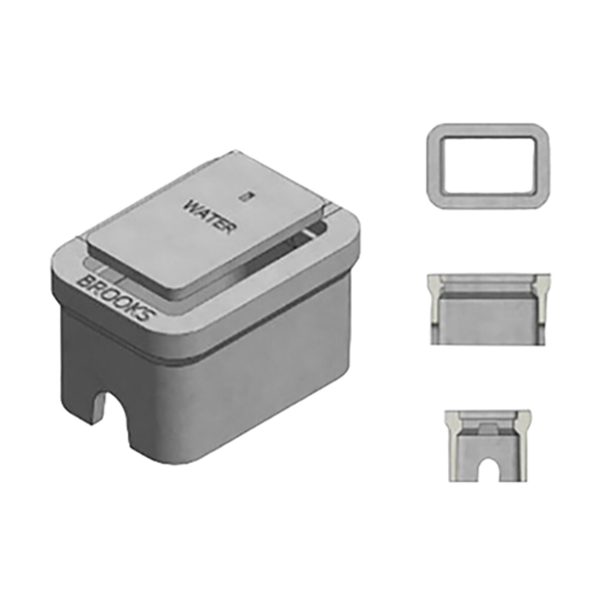 Brooks No. 3 Standard Concrete Box with Poly Coating 66 lb. 16 in. x 9 ...