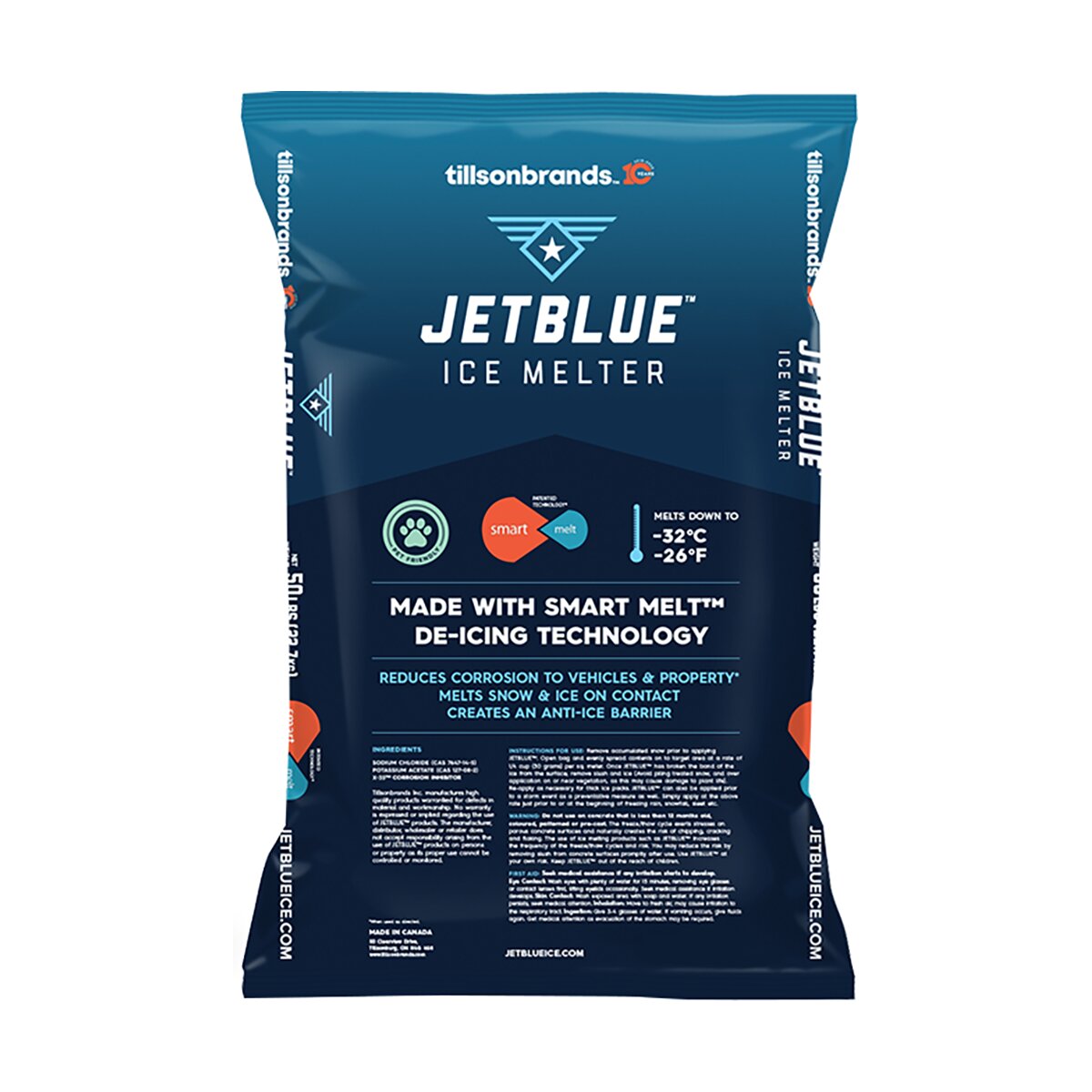 Tillson Jet Blue Granular Ice Melt (Sack 2205 lb.) | SiteOne
