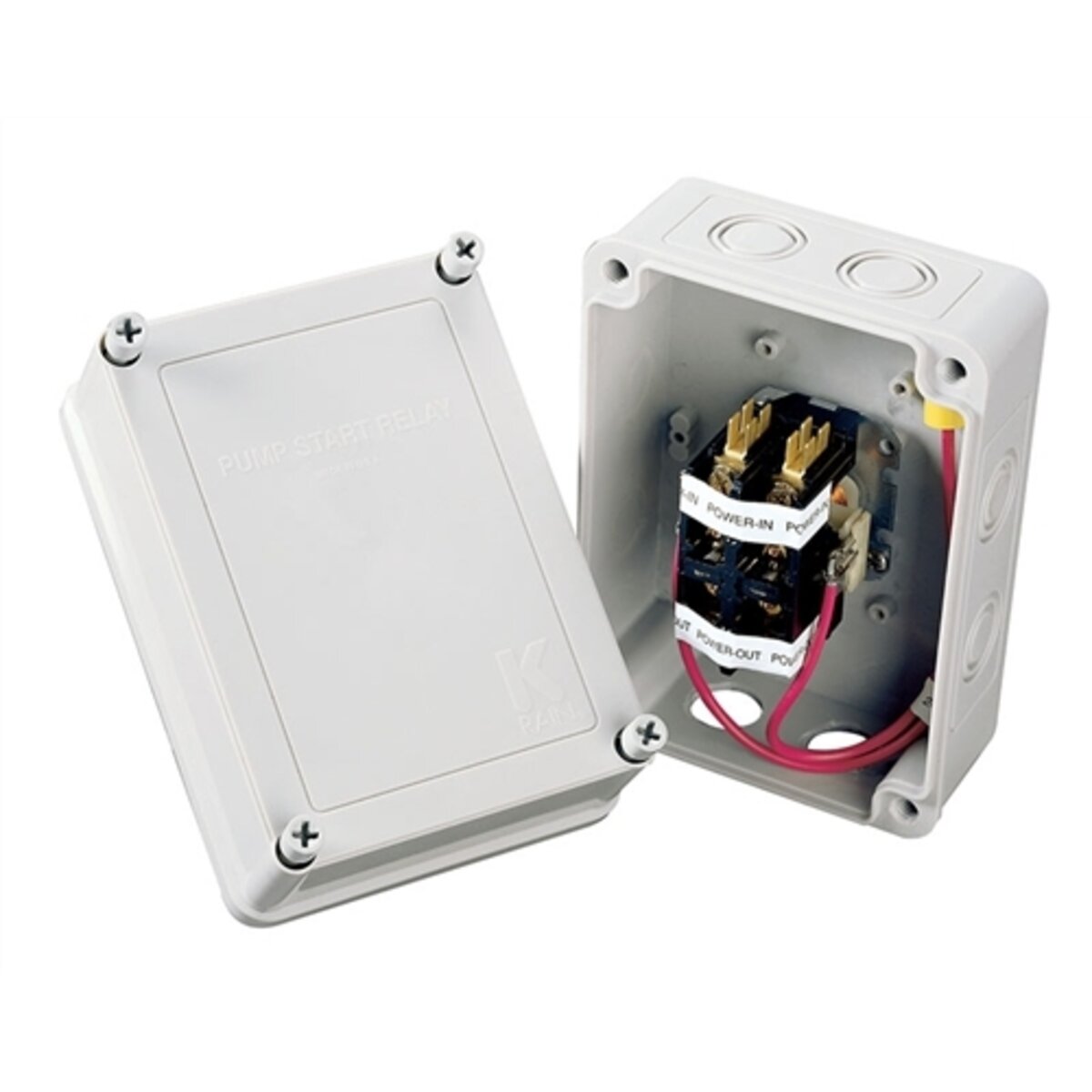 K-Rain Pump Start Relay 5 HP 24V, 110 & 220V In Wall Mt Plastic ...