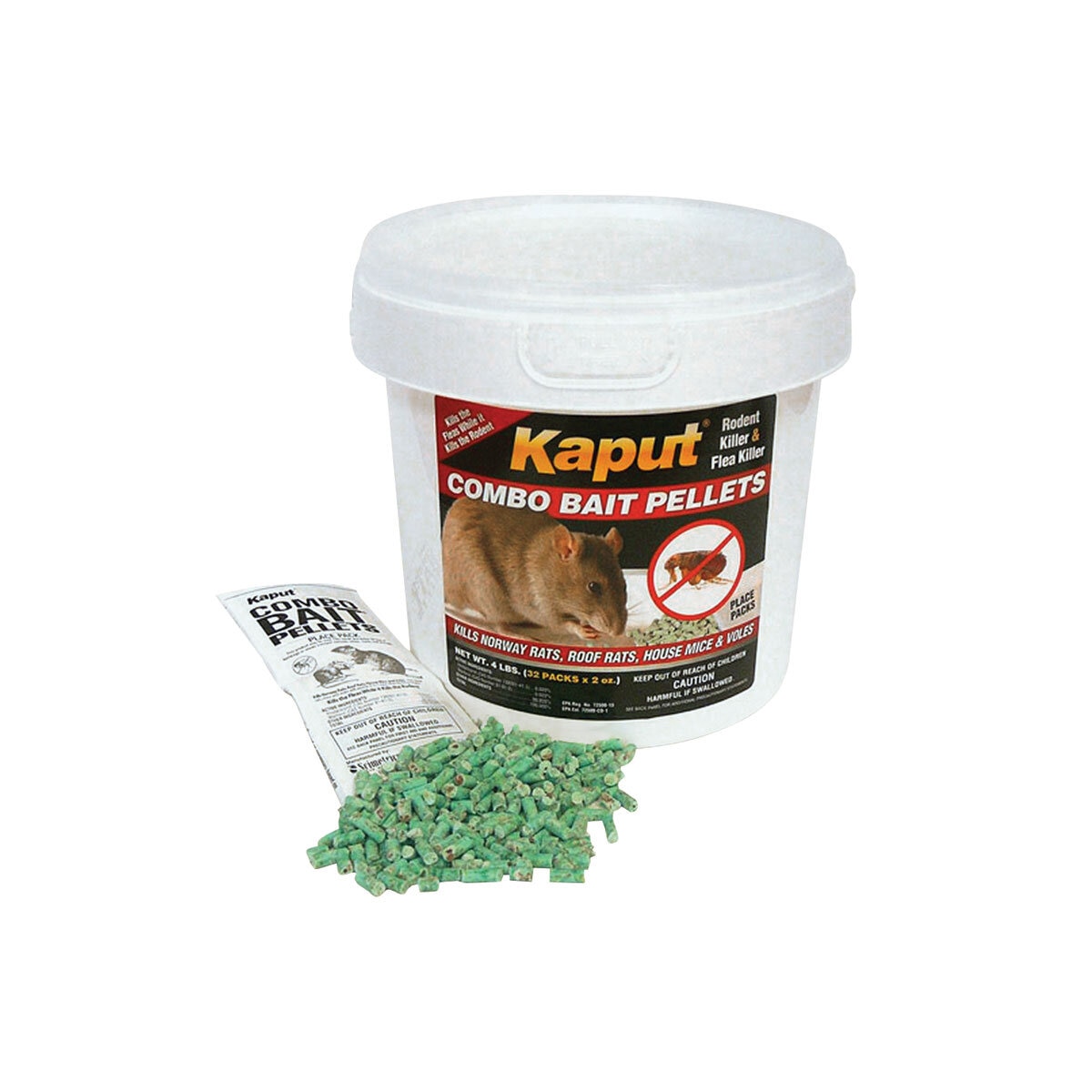Kaput Combo Bait Pellets 2 oz. x 32 Place Packs Pail | SiteOne US
