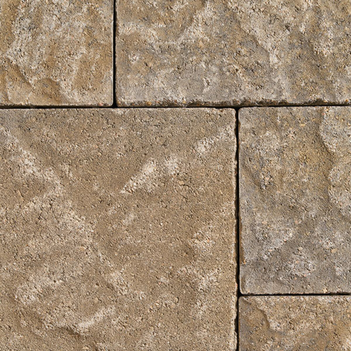 Keystone Venetian Paver Tumbled Buff Charcoal 12 in. x 12 in. 60 mm ...