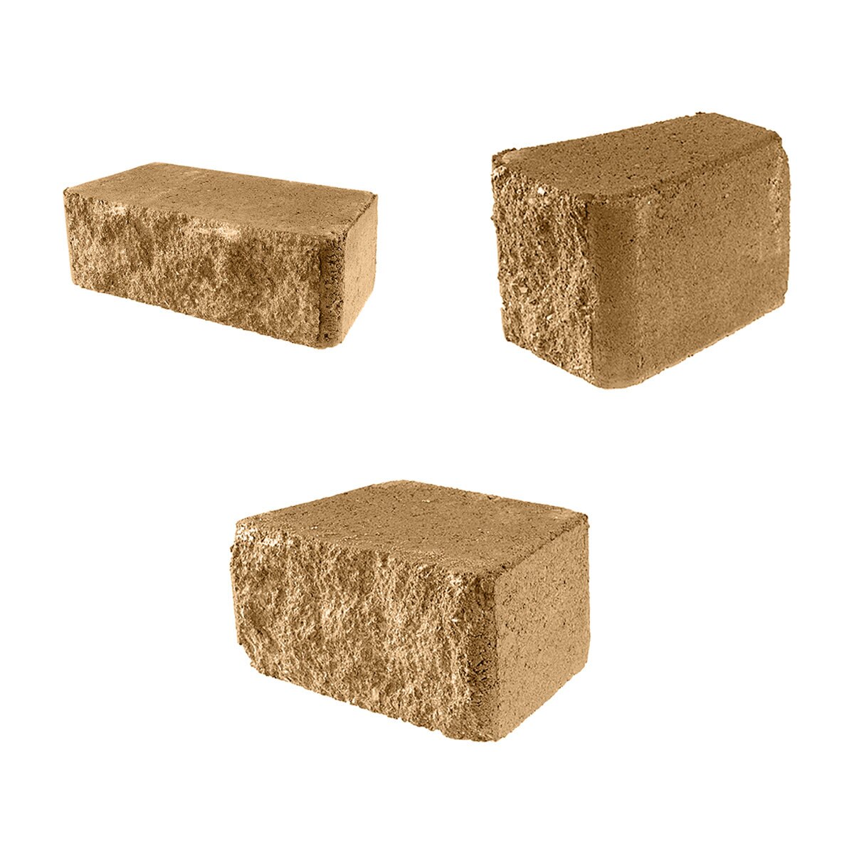 Keystone Harington 6 in. Wall 3 pc. Set 6-12-18 in. Desert (Fieldstone ...