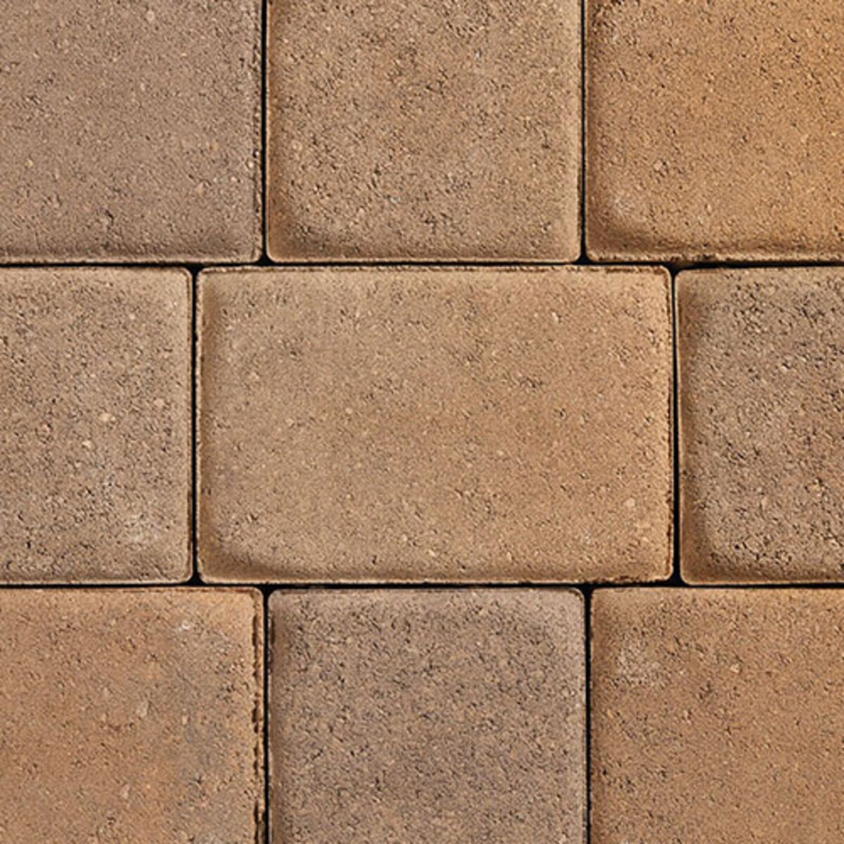Keystone Plaza Stone 3 Tone Brown Standard Rectangle 60 mm 6 in. x 9 in ...