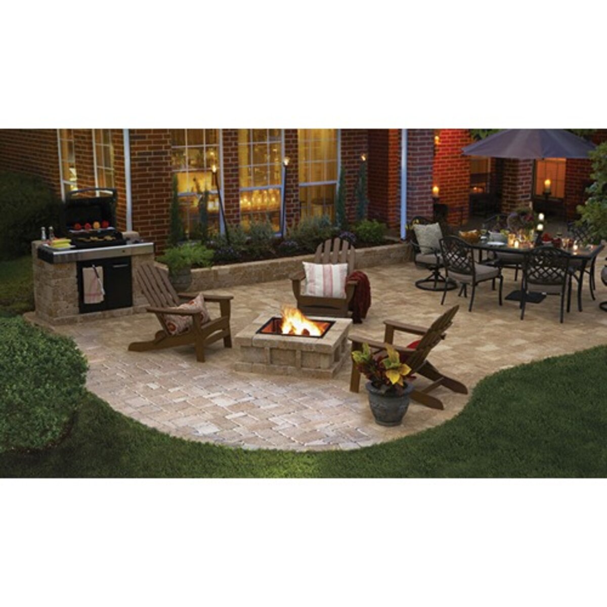 Keystone Rumblestone Wall Mini Paver Greystone 1-3/4 in. x 3-1/2 in. x ...