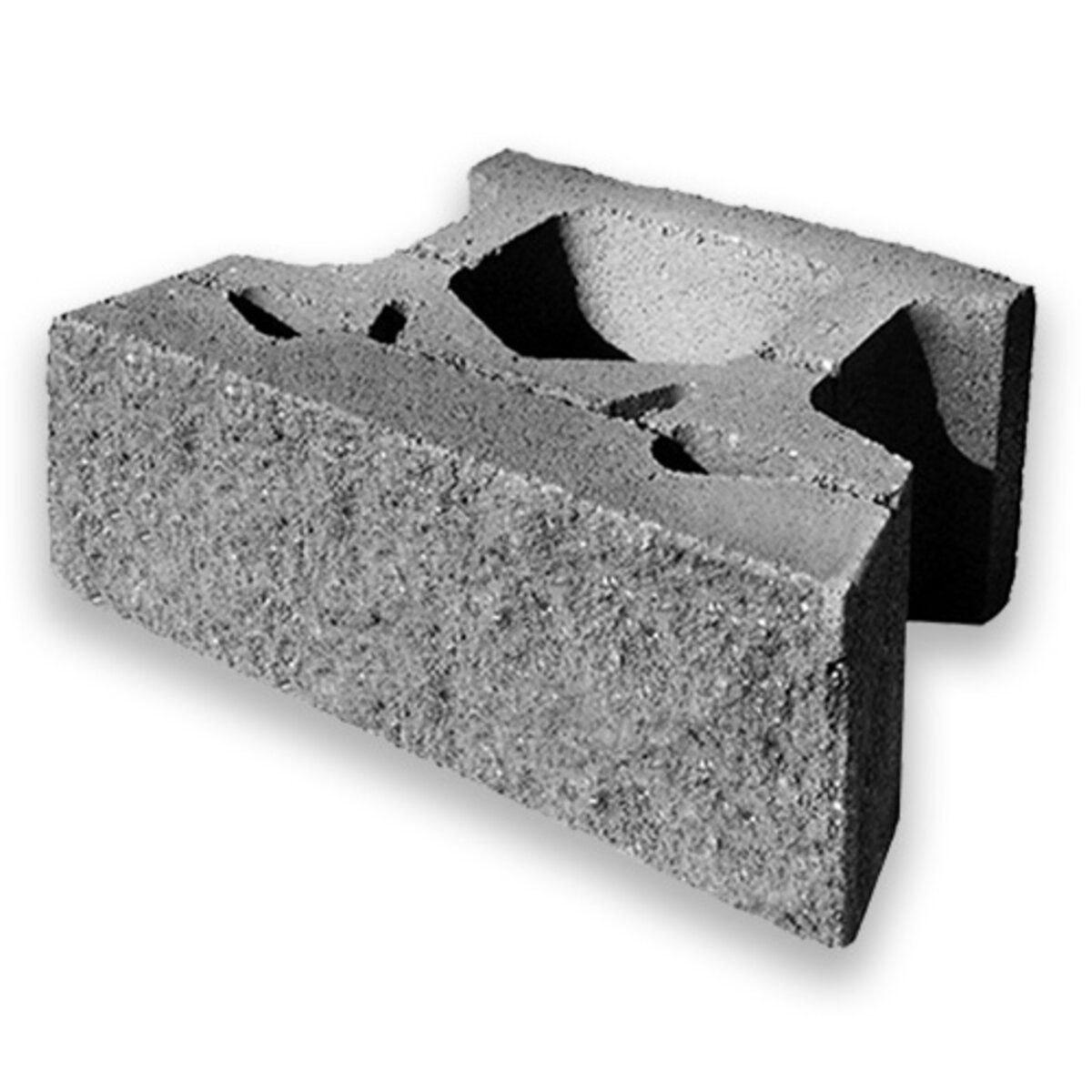 Keystone Compac Block Straight Face Return Corner Gray 18 in. x 12 in ...