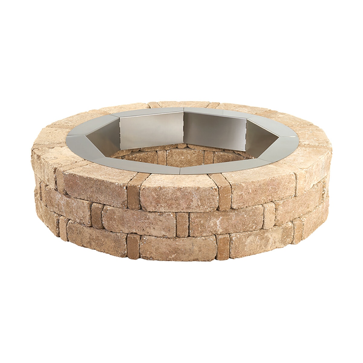 Keystone Rumblestone Round Fire Pit Kit 46 in. Cafe | SiteOne US
