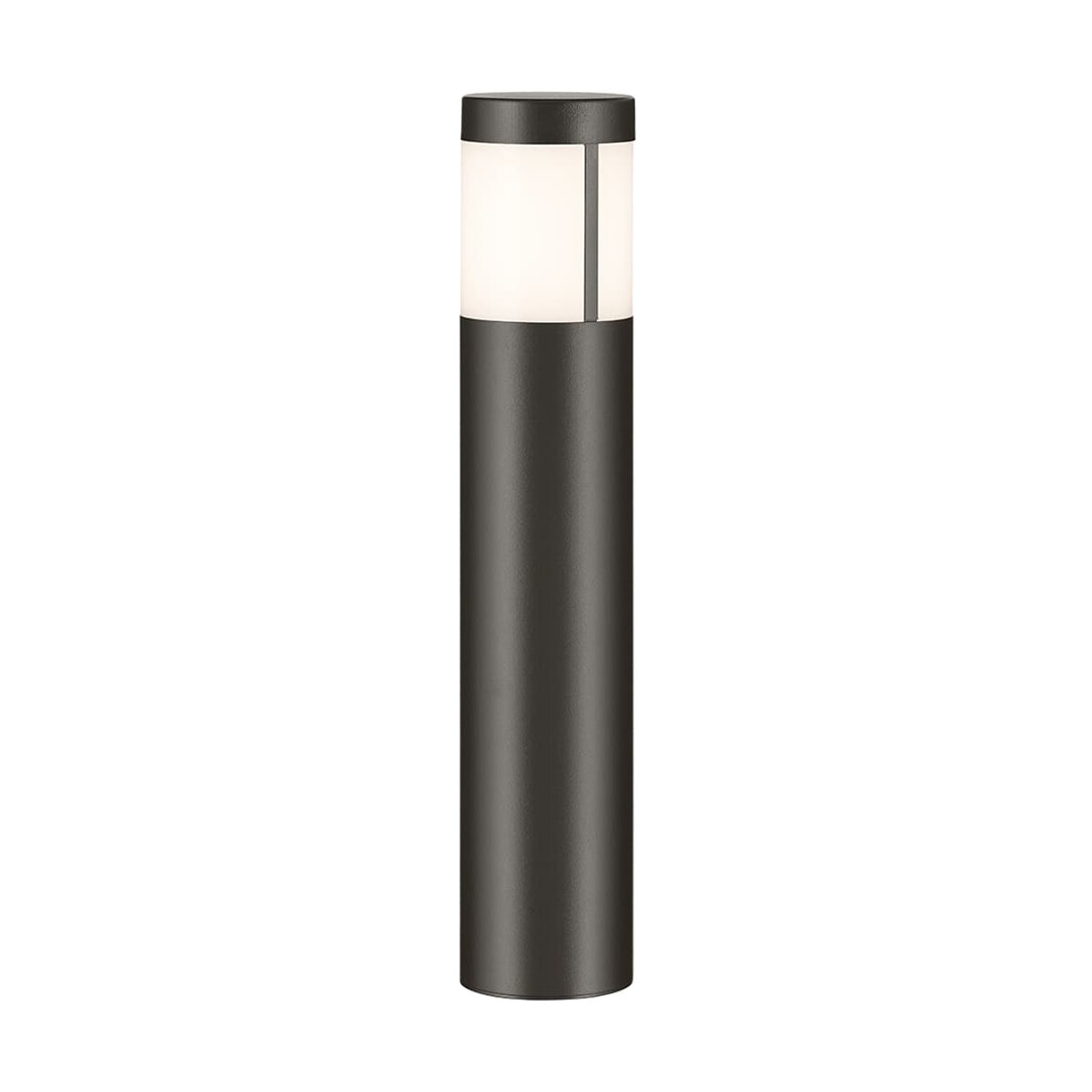12 Volt 2700K LED 15.2" Round Bollards in Textured Architectural Bronze ...