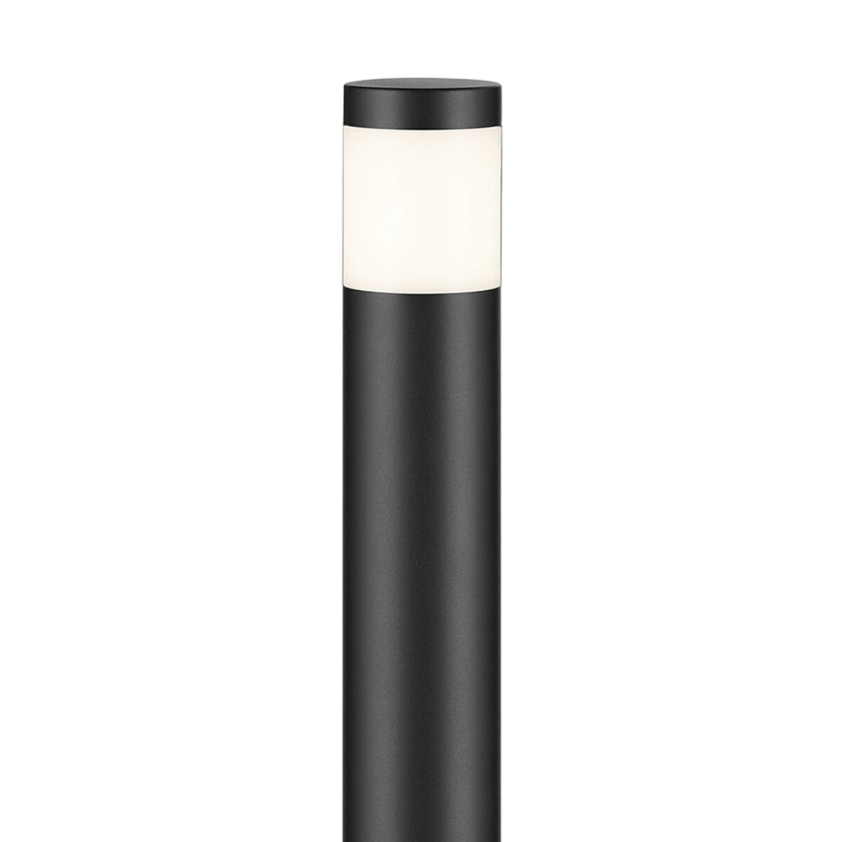 12 Volt 3000K LED 24" Round Bollards in Textured Black | SiteOne US