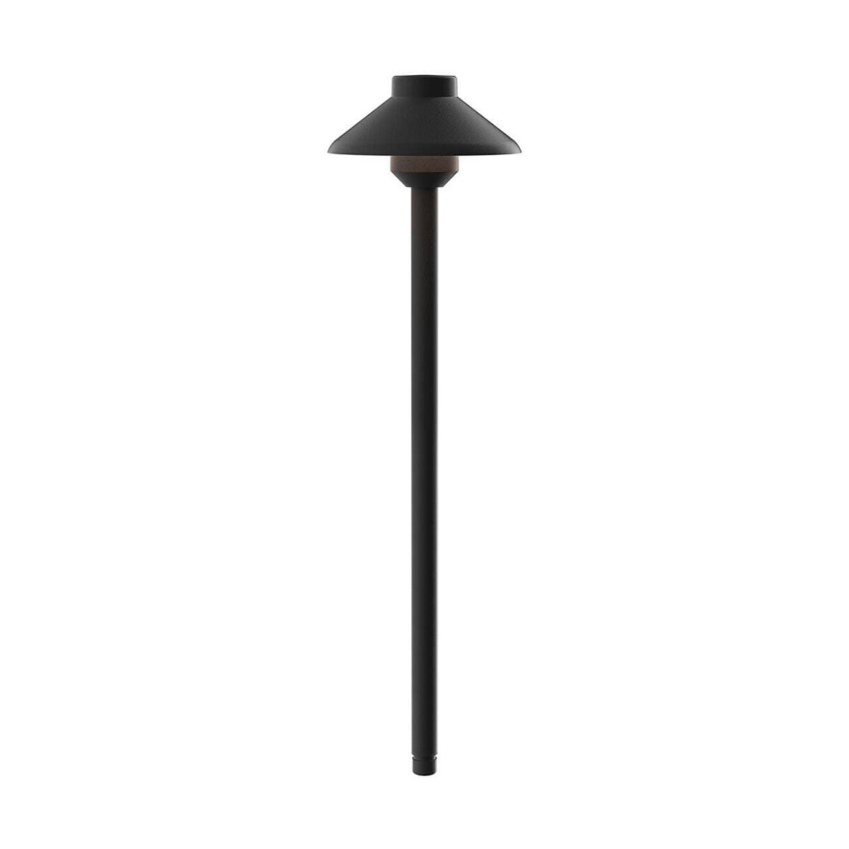 12V LED 3000K Stepped Dome Path Light in Textured Black | SiteOne US