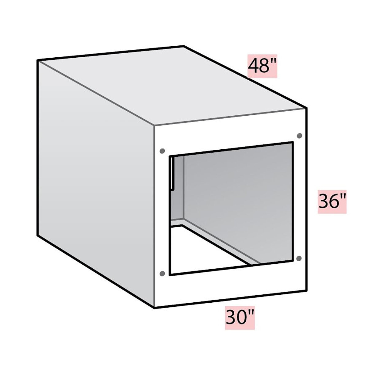 Kindred Outdoor Counter Height Cabinet Labor Saver 36 in. x 30 in. x 48 ...