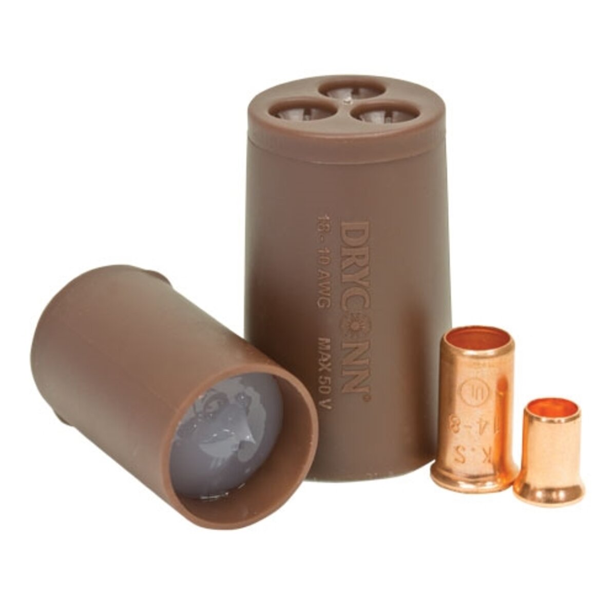 King DryConn Dry-Crimp Pre-Filled Connector Brown (Bag of 25) | SiteOne US