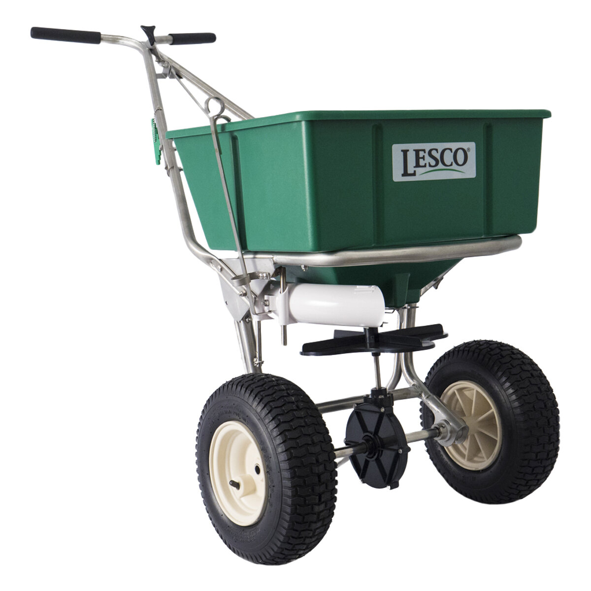 LESCO Broadcast Spreader w/ 80 lb. Capacity and Stainless Steel Frame ...