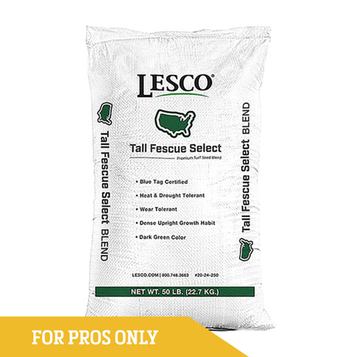 LESCO Opti-Root Tall Fescue Seed Blend (Treated/Cert) 50 lb. Bag ...