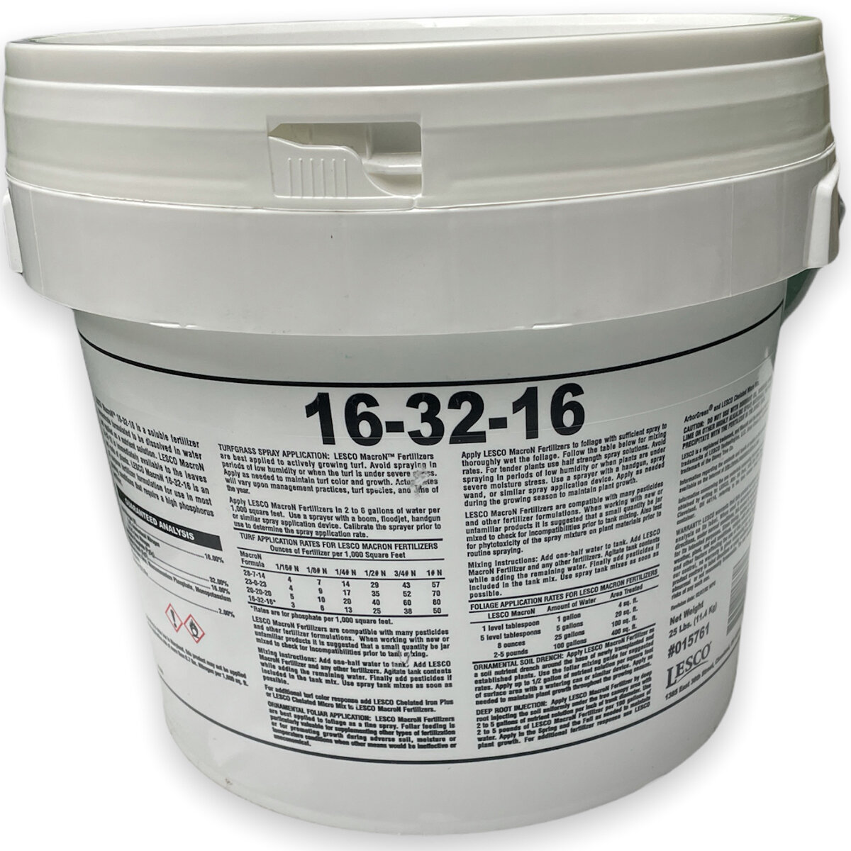 LESCO MacroN 16-32-16 AM 2% Cl All Purpose Soluble Fertilizer 25 lb ...