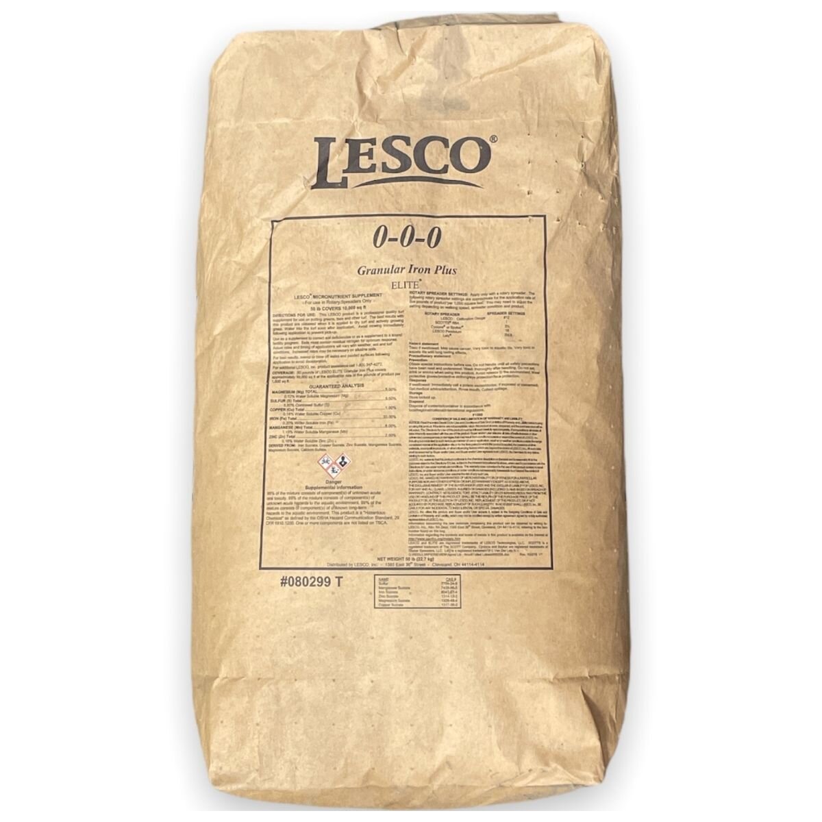 Iron Plus - LESCO Micronutrient Elite Granular Fertilizer | SiteOne