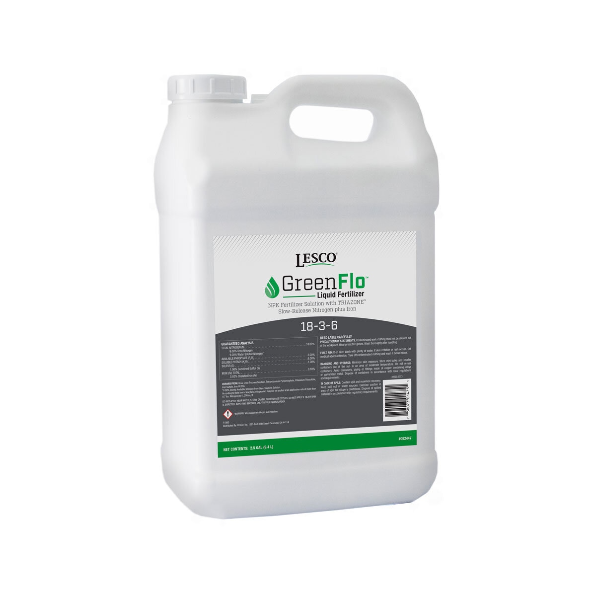 LESCO Green Flo 18-3-6 50% CRN 0.1%Fe All Purpose Liquid Fertilizer ...