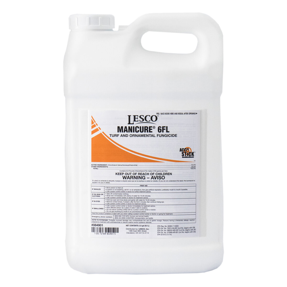 LESCO Manicure 6FL Contact Fungicide 2.5 gal. Jug | SiteOne US