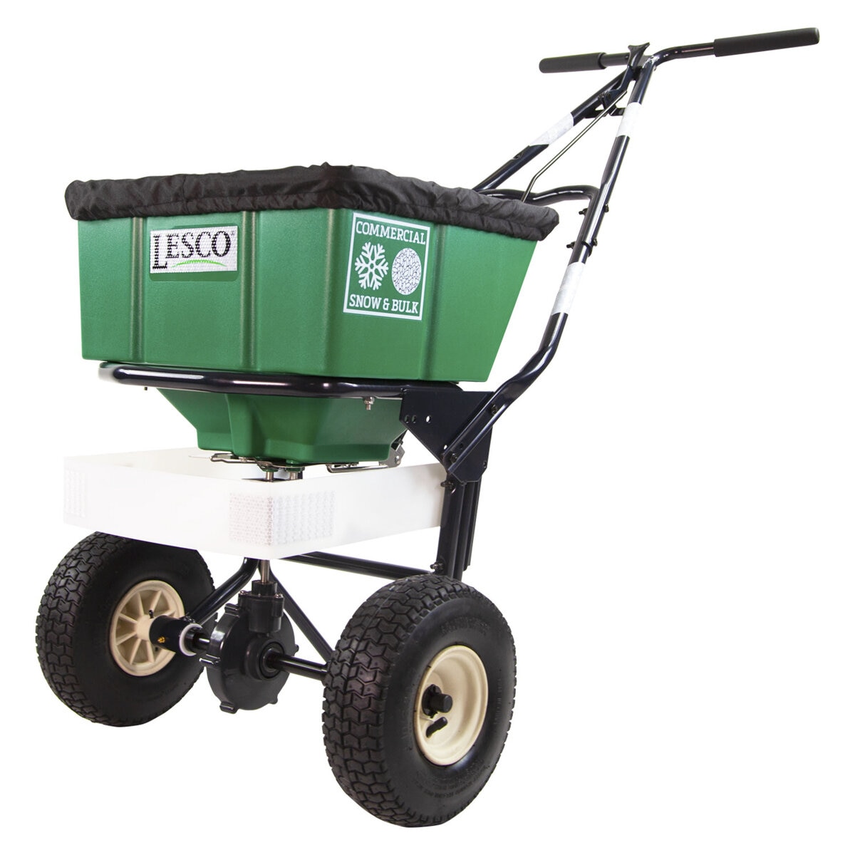 LESCO Bulk/Snow Spreader w/ 50 lb. Capacity and High-Vis Deflector ...