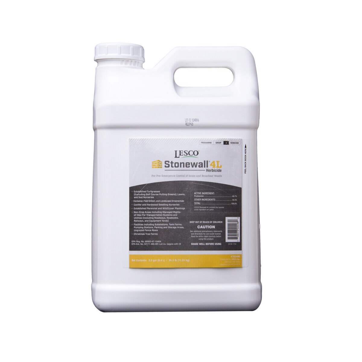 LESCO Stonewall 4L Prodiamine 40.7% Post Emergent Liquid Herbicide 2.5 gal. Jug | SiteOne US