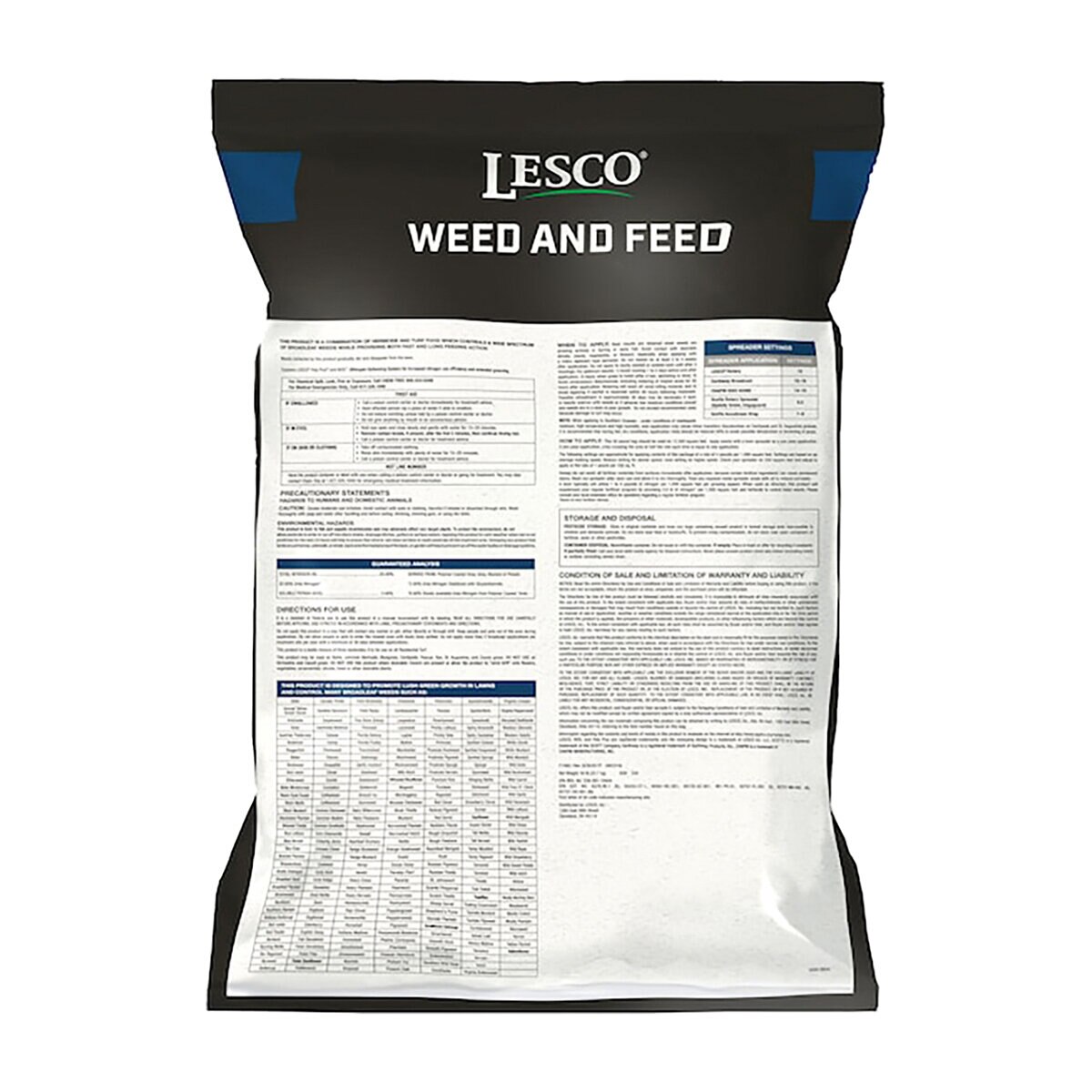 LESCO St. Augustine Weed & Feed Penoxsulam 0.03% 20-0-03 MOP Post ...